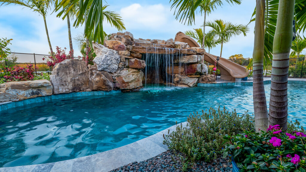 Perfect sized pool in which to play and relax | Lucas Lagoons