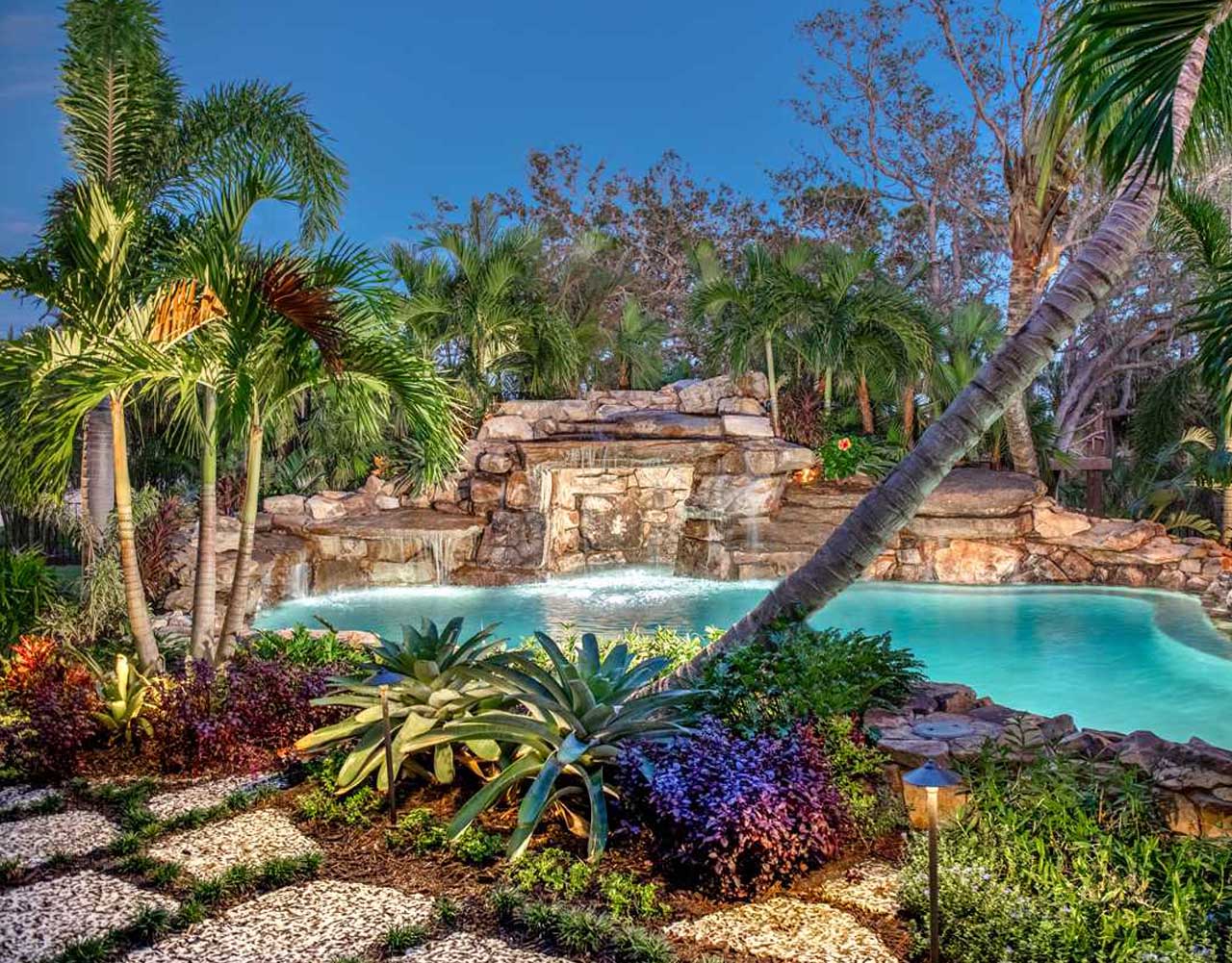 Lucas Lagoons custom pool builder in Sarasota featured on Insane Pools
